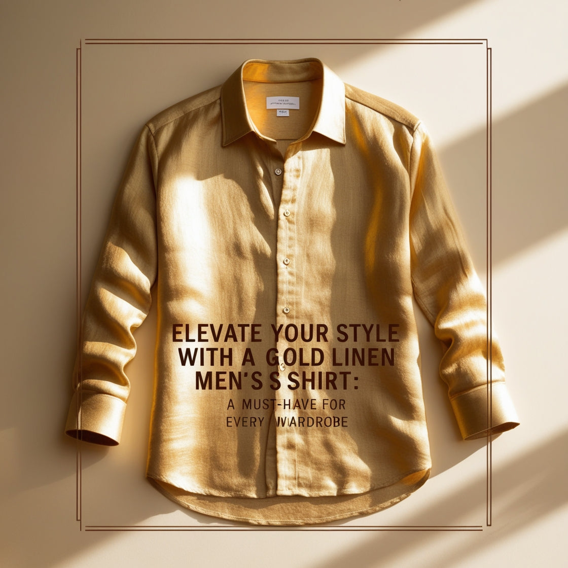 Elevate Your Style with a Gold Linen Shirt: A Must-Have for Every Ward ...